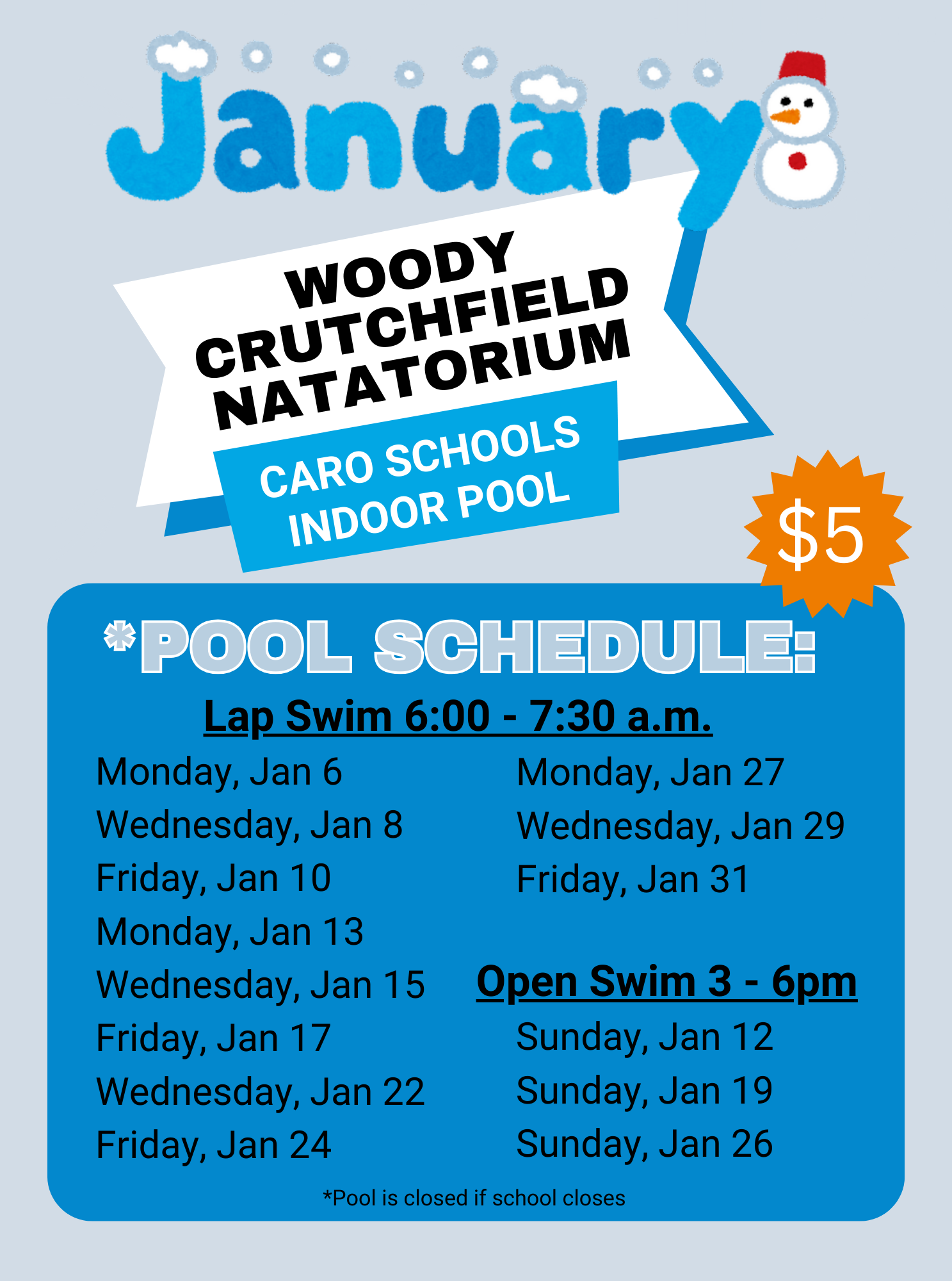 CCS Pool - Community - Caro Community Schools